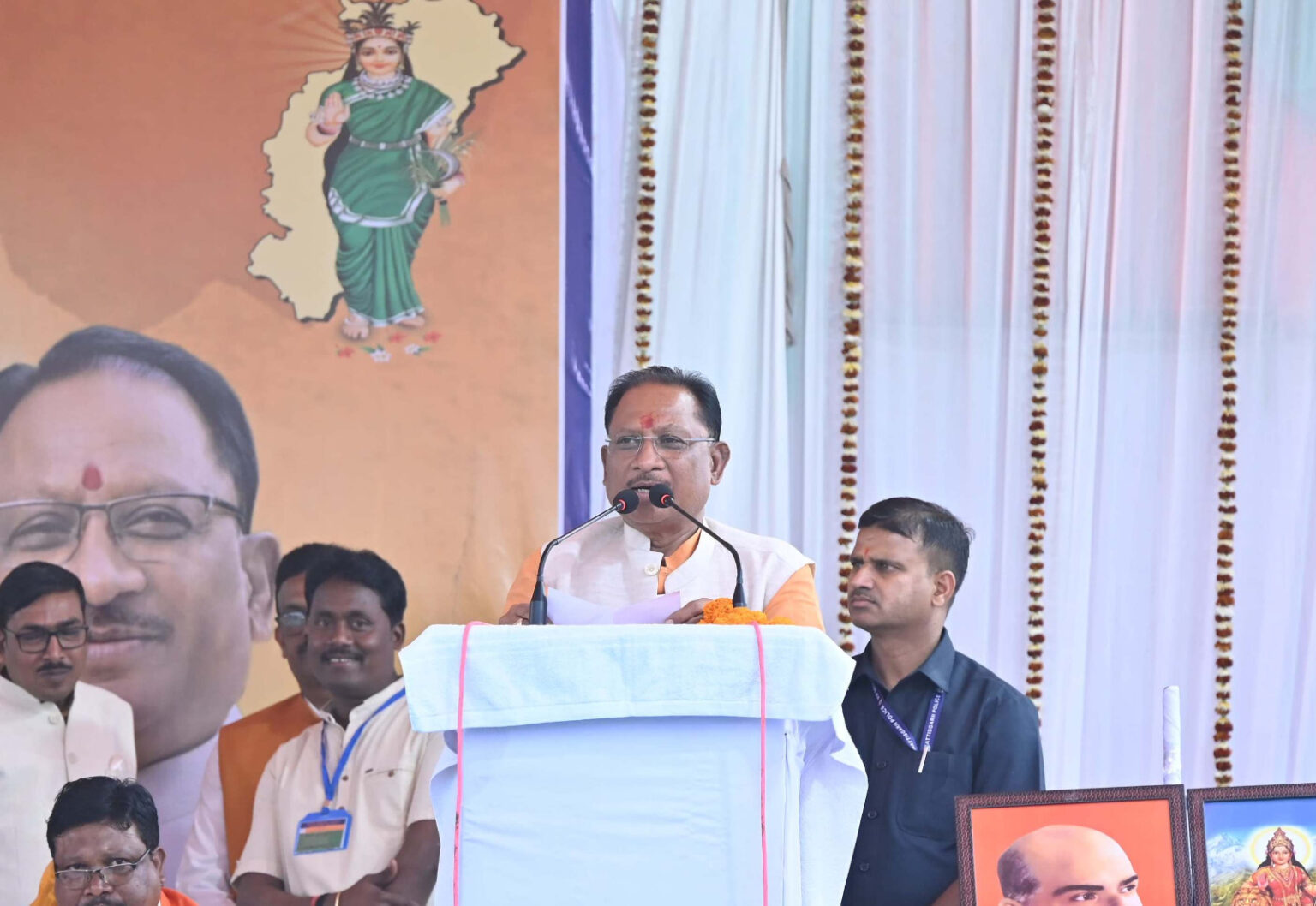 CM Sai inaugurates the Samarsata Bhawan and the Rauniyar Cultural Hall ...