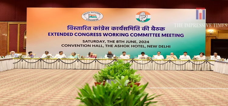 New Delhi : Congress Working Committee meeting is currently underway ...