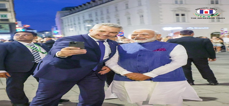 Prime Minister Narendra Modi met with Austrian Chancellor Karl Nehammer ...